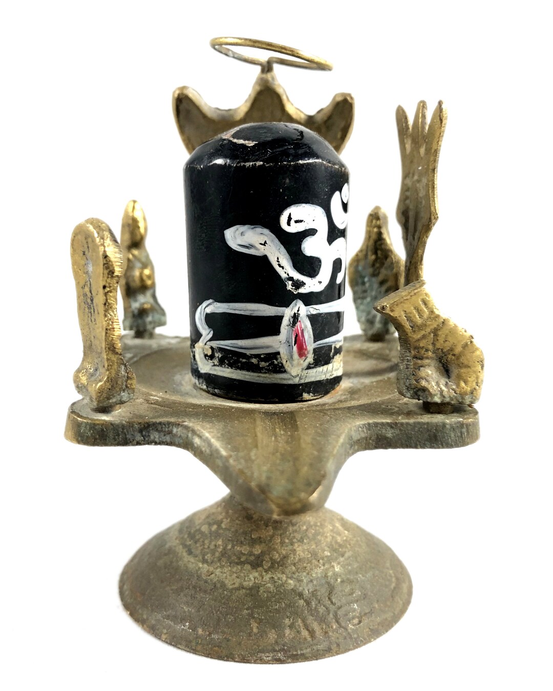 Antique Rare Shiv Ling lord Shiva Family & Shesh Naag Brass - Etsy