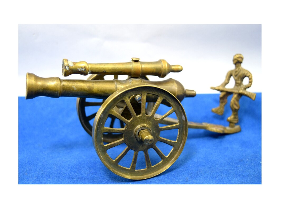 Antique India Brass Cannon Rajasthani Handcrafted Nice Home Decorative ...