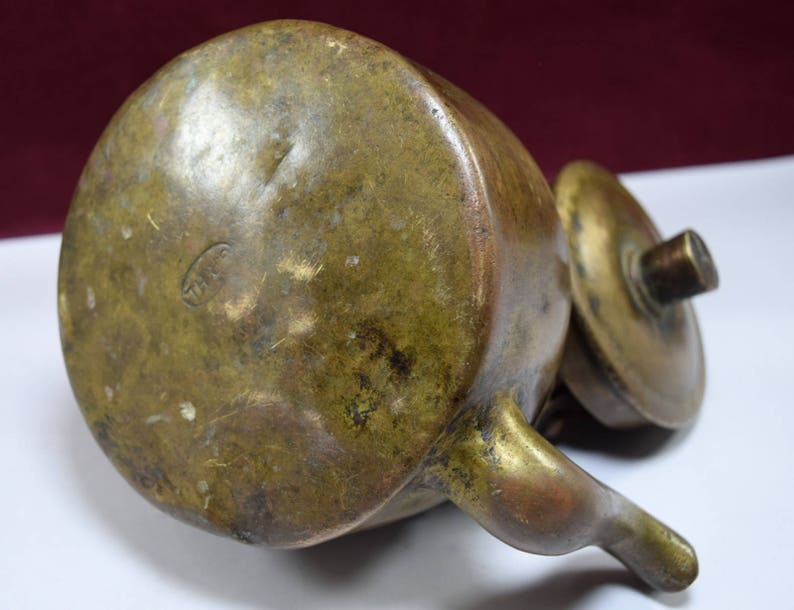 Vintage Rare Decorative Beautiful Brass Rich Patina Tea / - Etsy