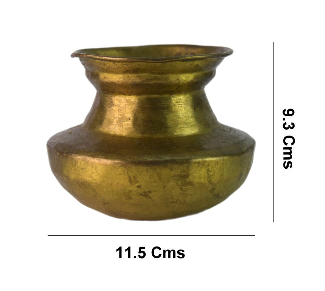 Vintage Brass Handi for Daily Home & Kitchen Utility Collectible Metal ...