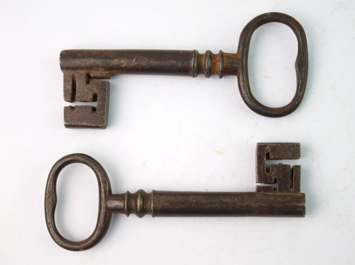 Royal Antique Design Skeleton Padlock Key Wall Rustic Décor - Etsy