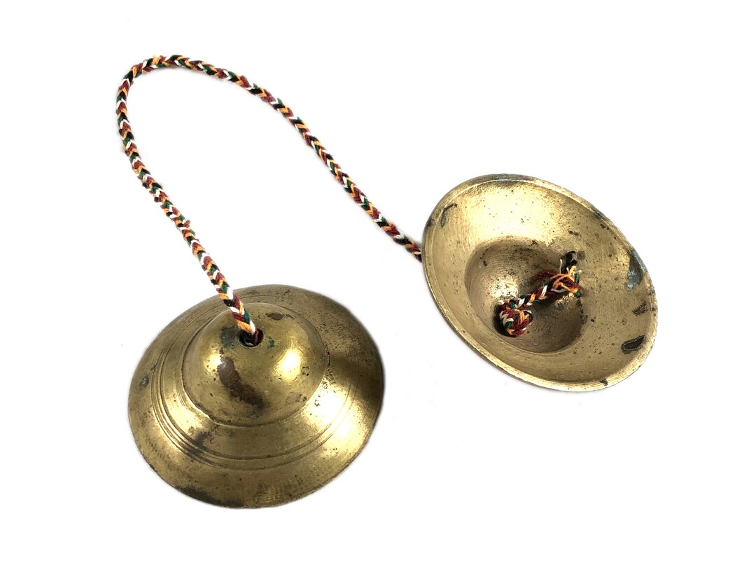 Pair of Cymbals Religious Ceremony Manjira - Kartal Instrument Pooja ...