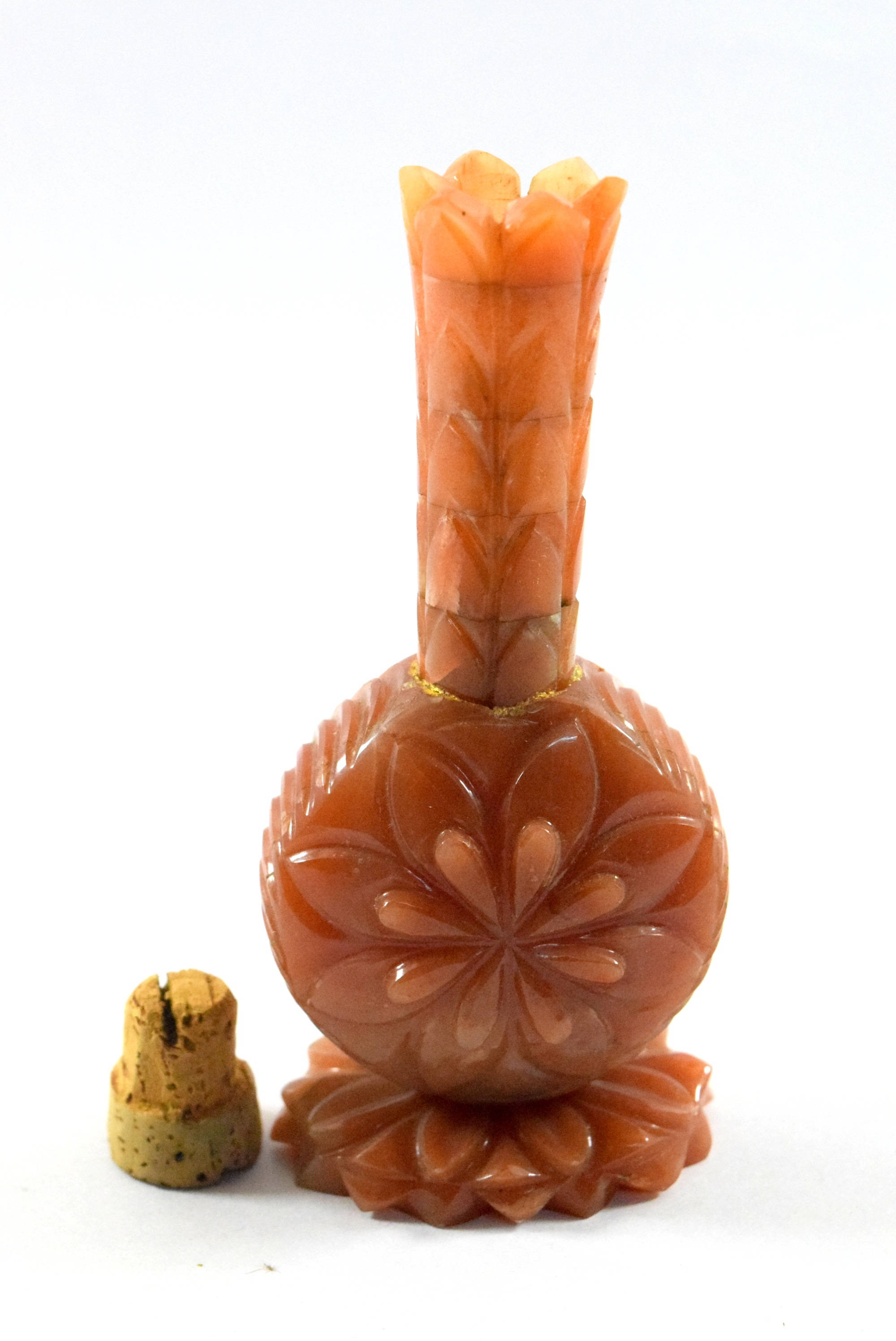 Antique Agate Stone Bottle-beautiful Hand Carved Intricate - Etsy