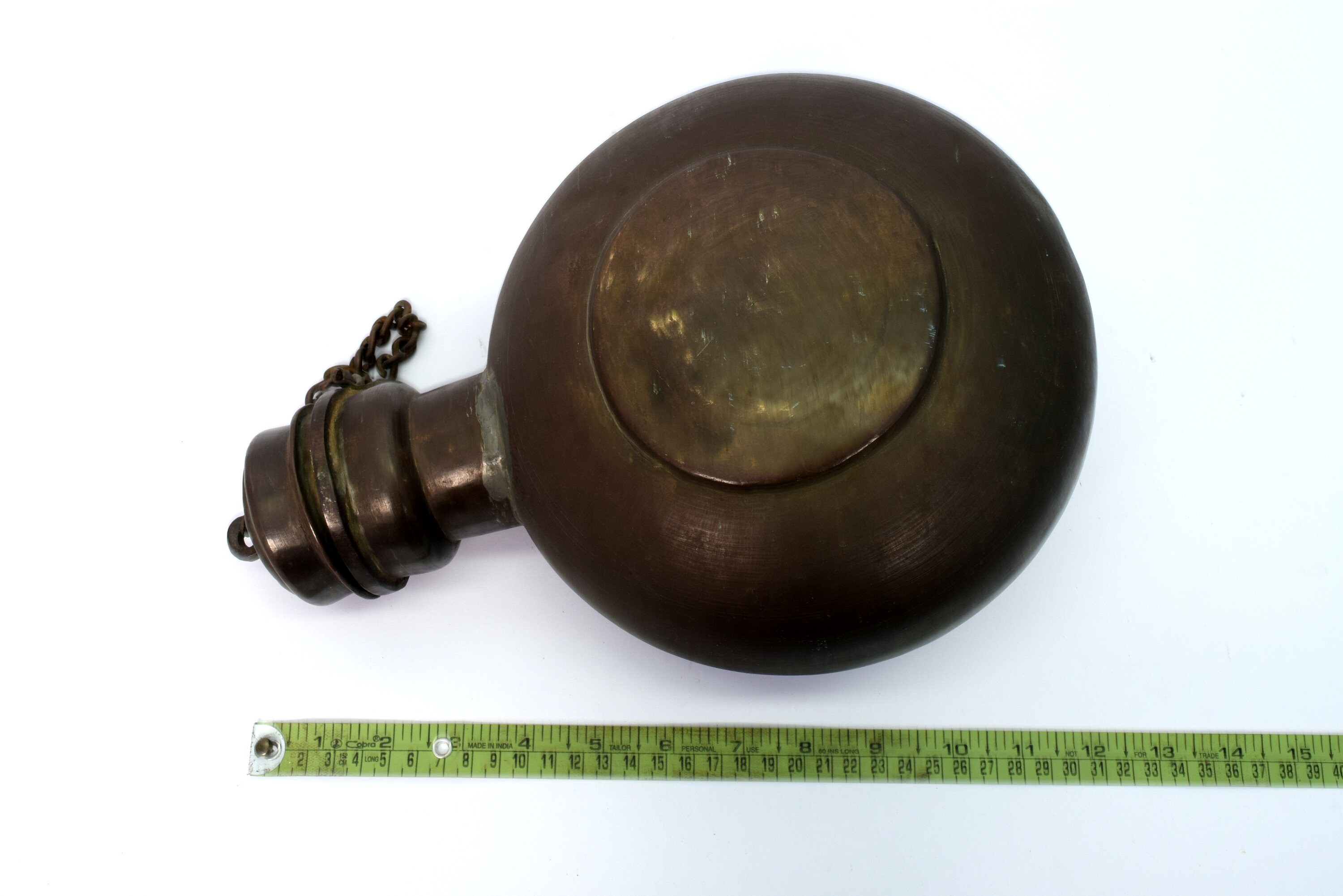 Old Brass Flask With Original Cap 19c Antique Old Decorative | Etsy