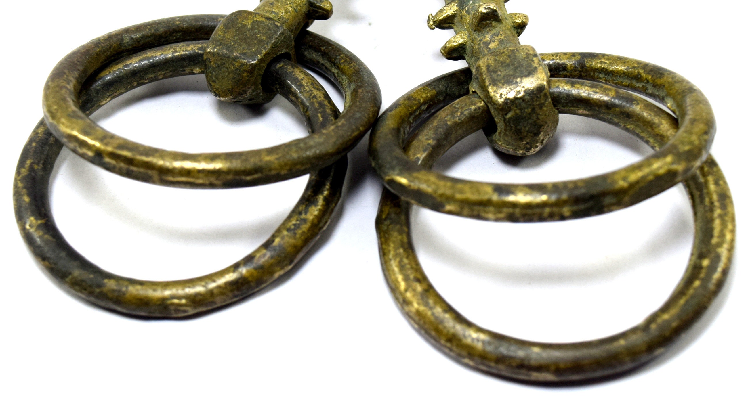 Indian Brass Jointed Horse Twin Twist Headstall Bit Unique - Etsy