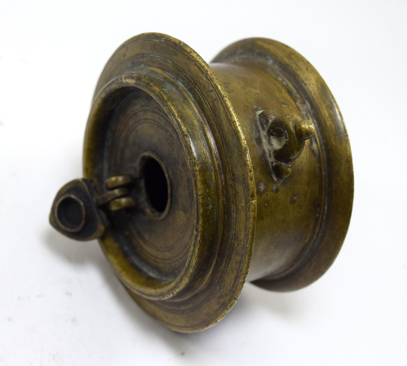 Vintage Beautiful Brass Ink Pot Fine Collective Decor Brass - Etsy