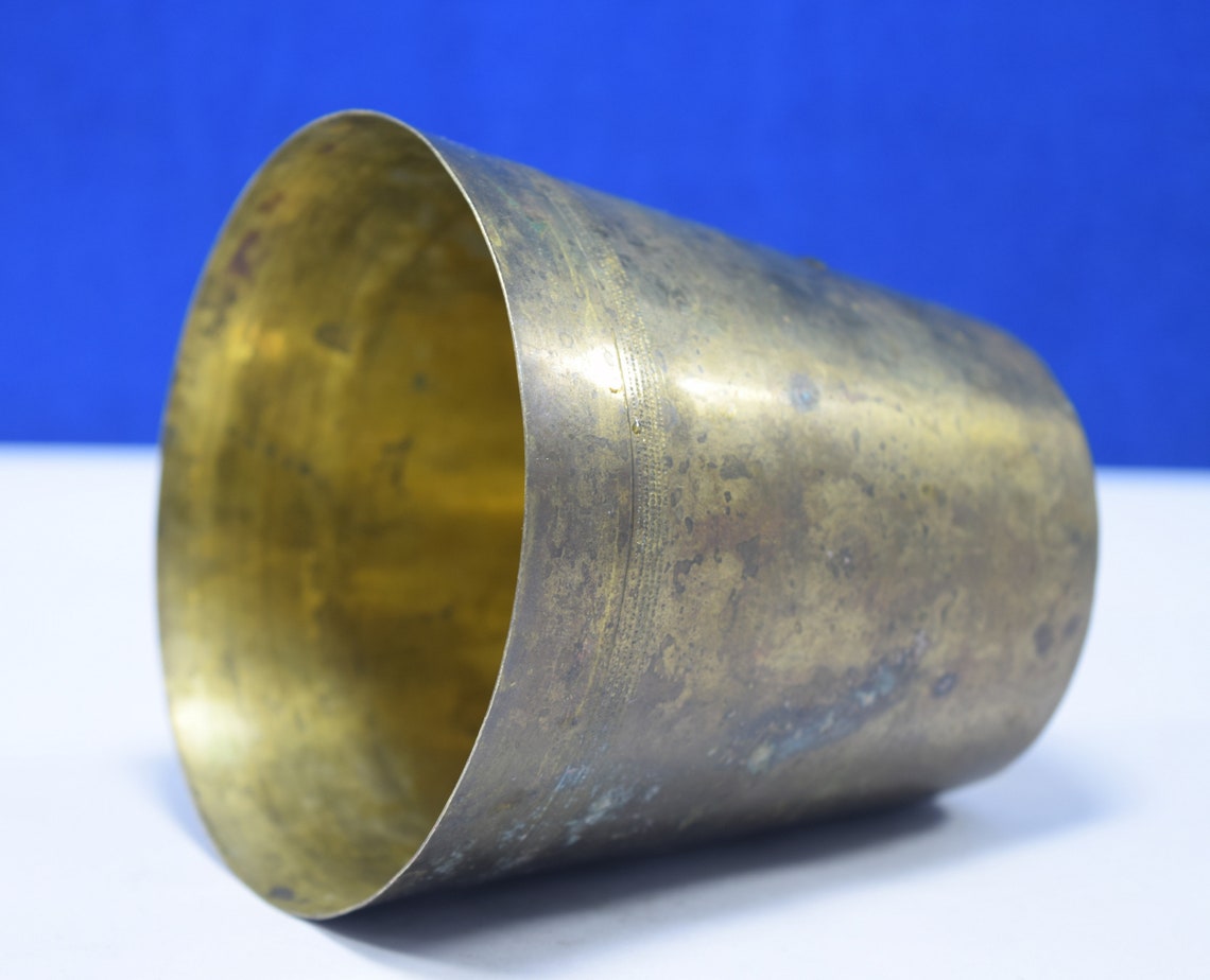 Unique Vintage Collectible Beautiful Brass Glass Made in - Etsy