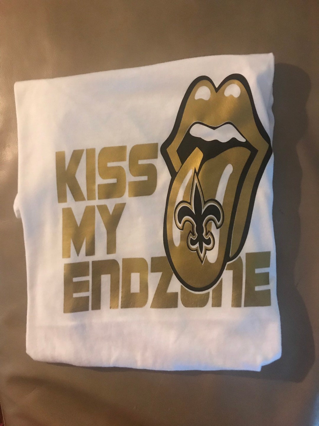 Kiss My Endzone Saints Shirt - Etsy