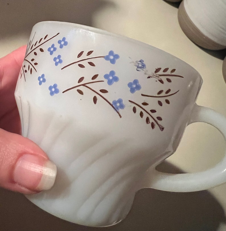 Vintage Termocrisa Milk Glass Cup 1960s Retro Dinnerware - Etsy