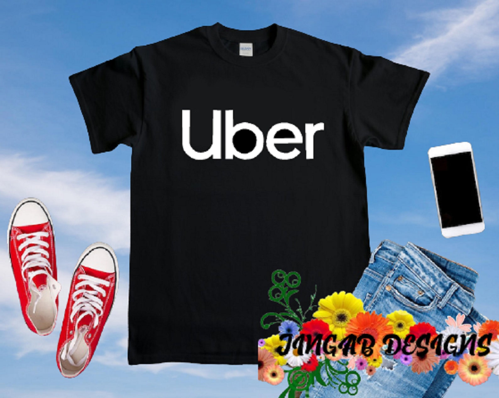 Uber Logo Design Printing on T-shirt as Pictures - Etsy