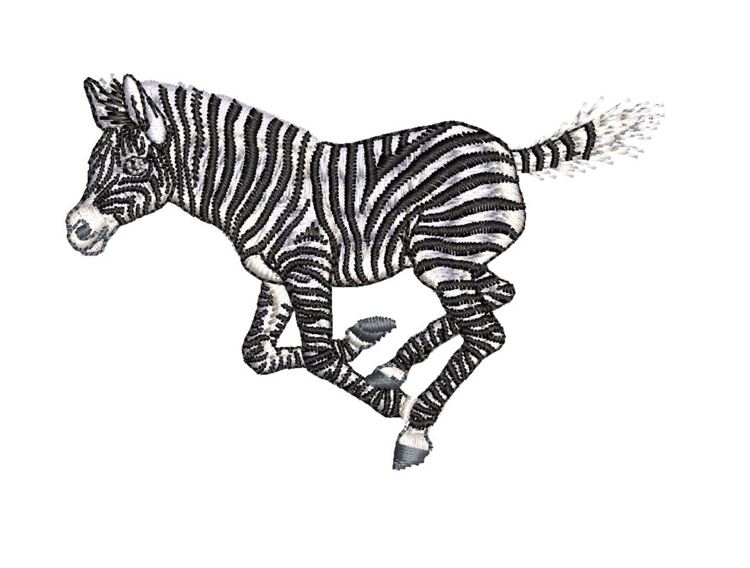 Zebra Embroidery Machine Design Files, Several Format Instant Download ...