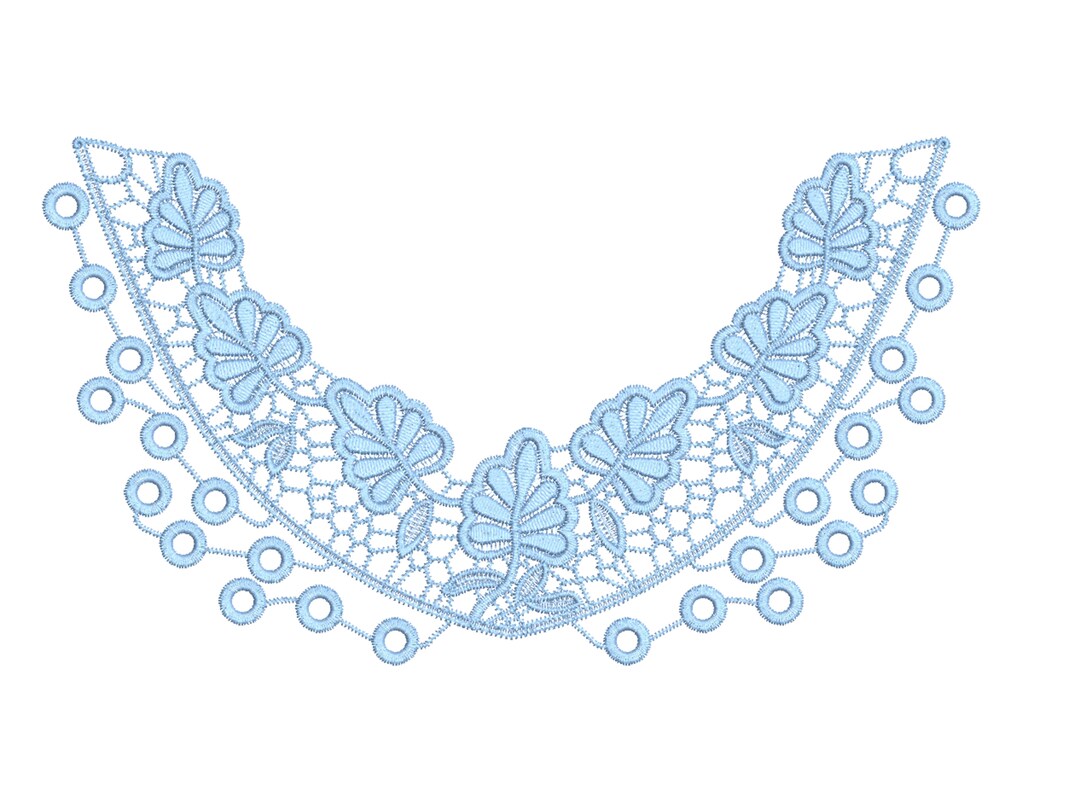 Elegant V-view Chest Embroidery Design Multi-format File Bundle 17.87 X ...