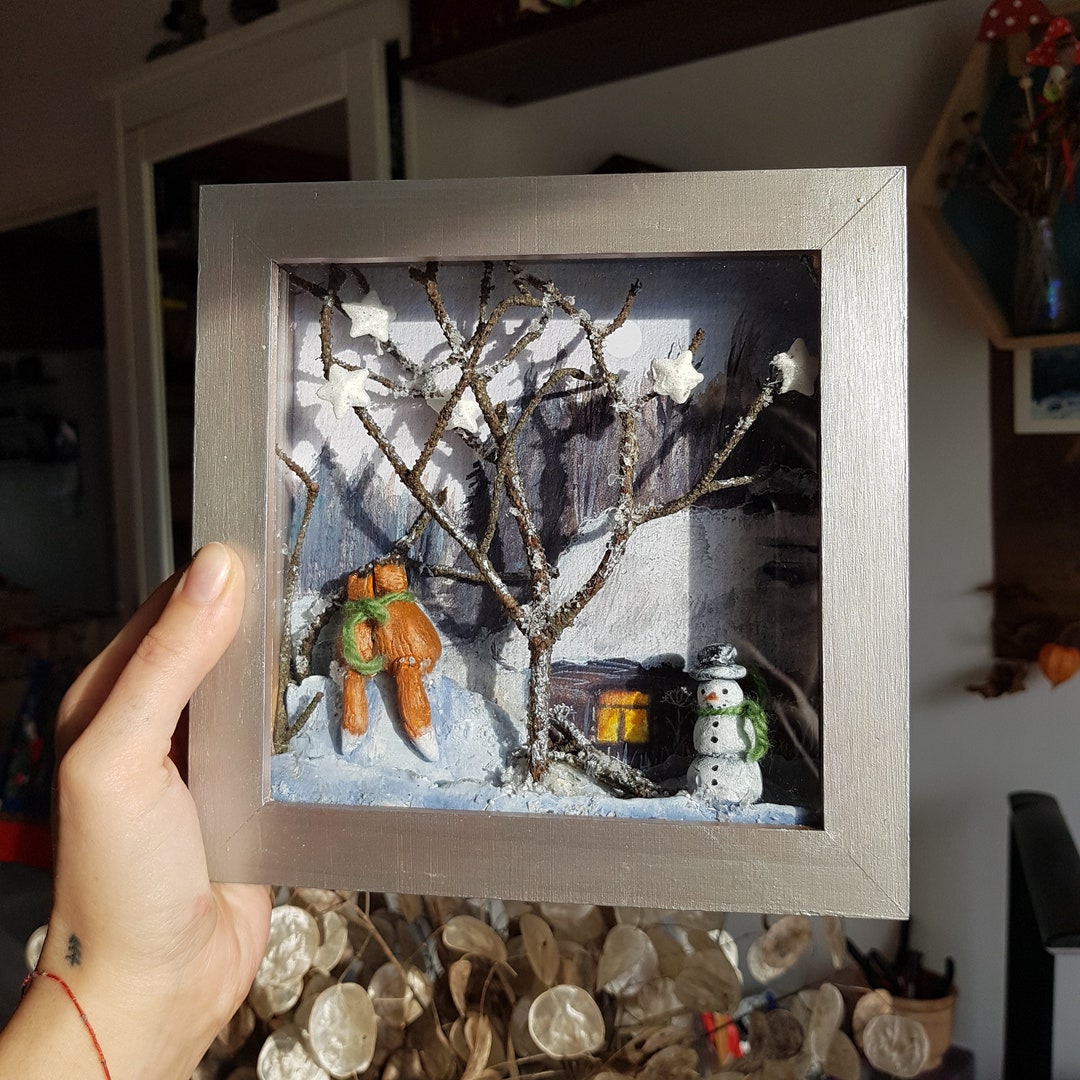 Winter Dream Fairy Tale Shadow Box With Magical Nightscape,children ...