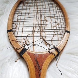 Original Badminton Champion Racquet From 1930s/wood Rackets/sports ...