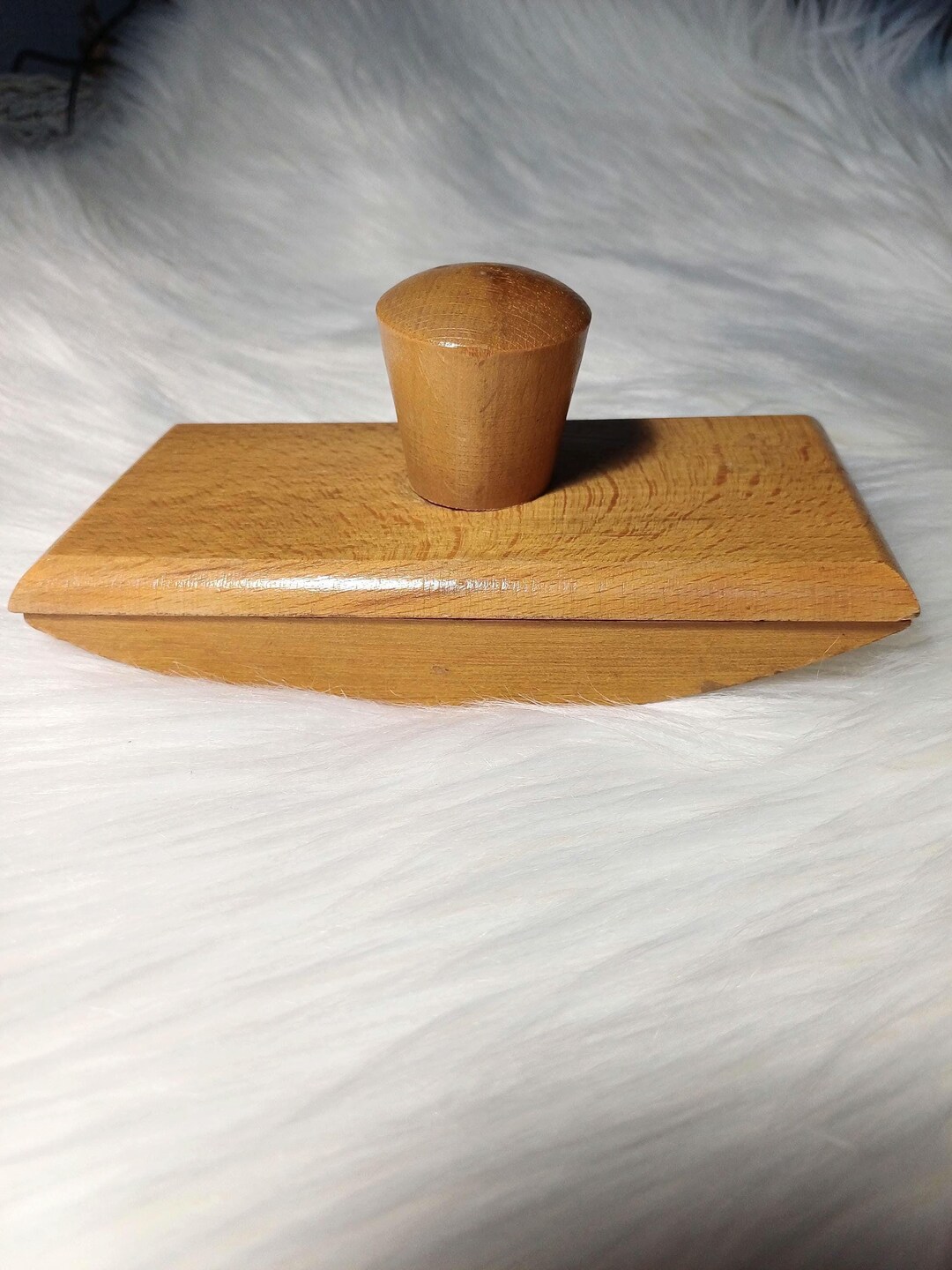 Vintage Wooden Ink Blotter With Round Handle - Etsy