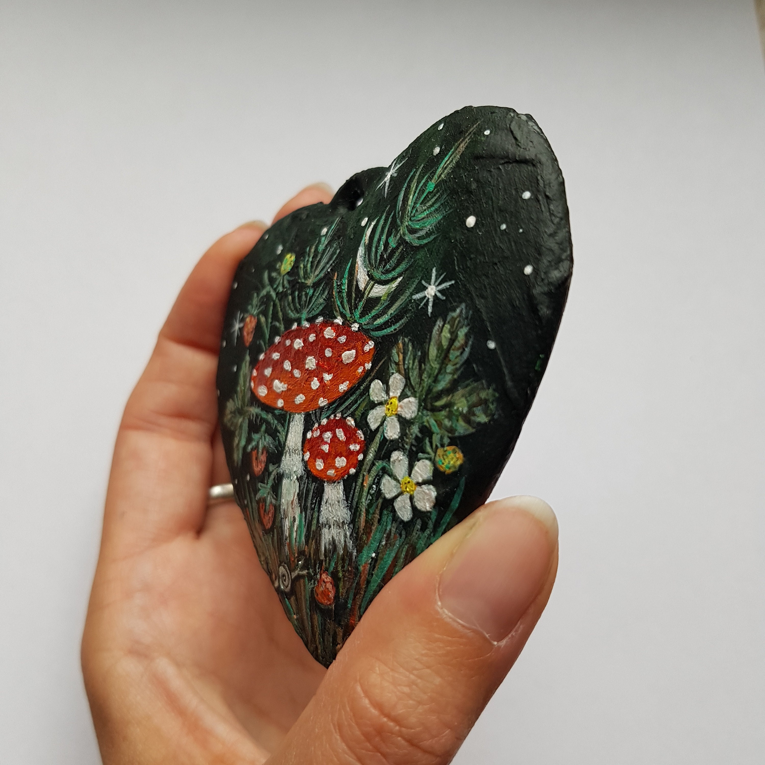 Vintage Folklore Wall Hanging Toadstoolshand Painted Forest - Etsy