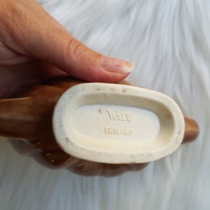 Vintage Wade Pottery Beige Glazed Two Handle Small Boat/posy Vase Candy ...