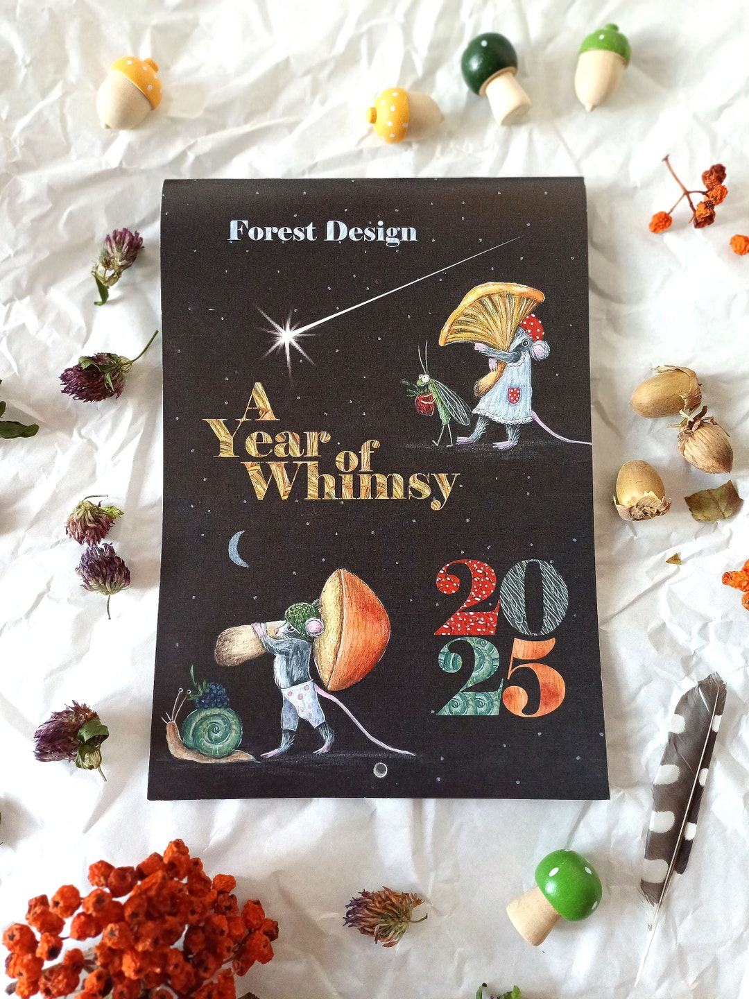 2025 Art Calendar A Year of Whimsy Wall Calendar/illustrated Calendar ...