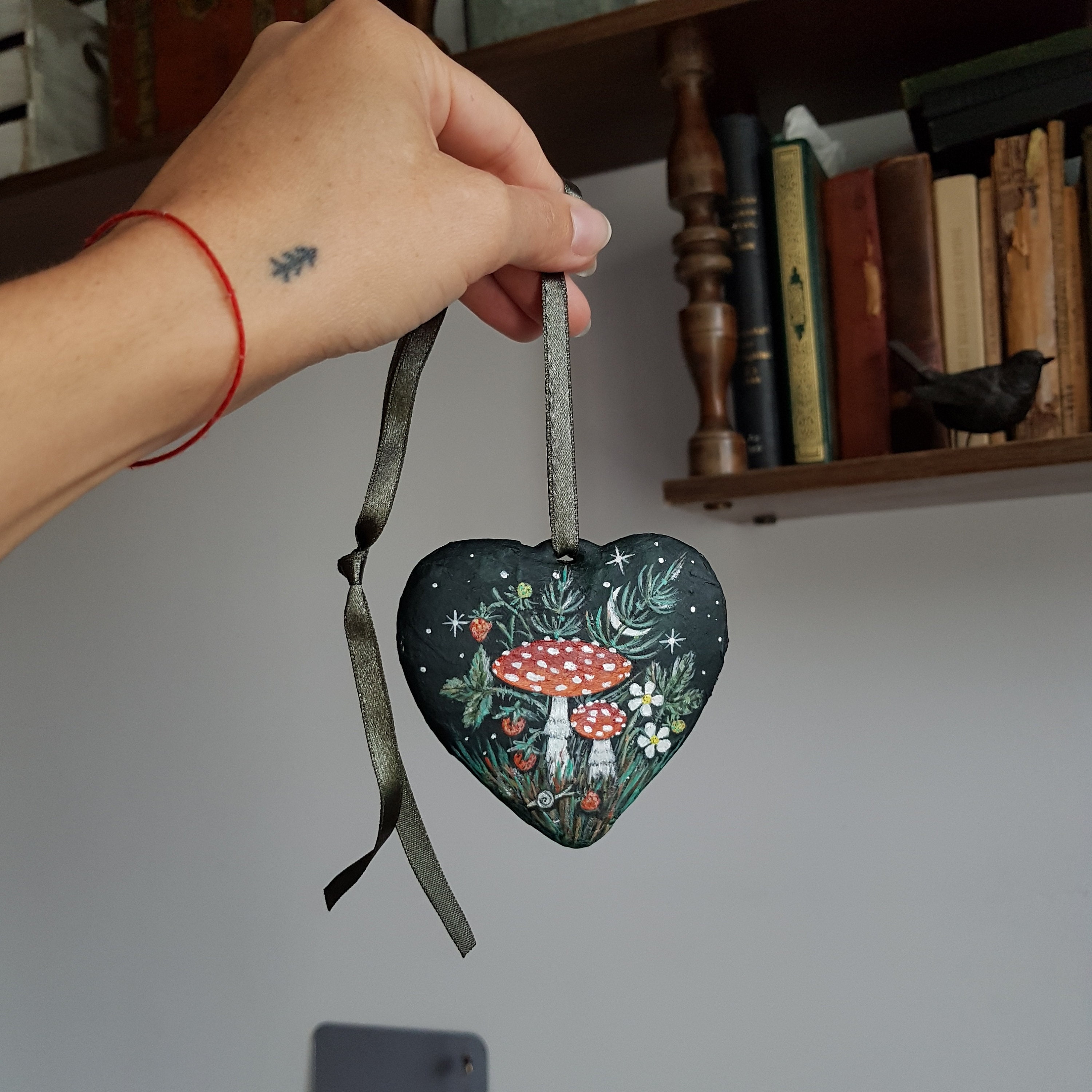 Vintage Folklore Wall Hanging Toadstoolshand Painted Forest - Etsy