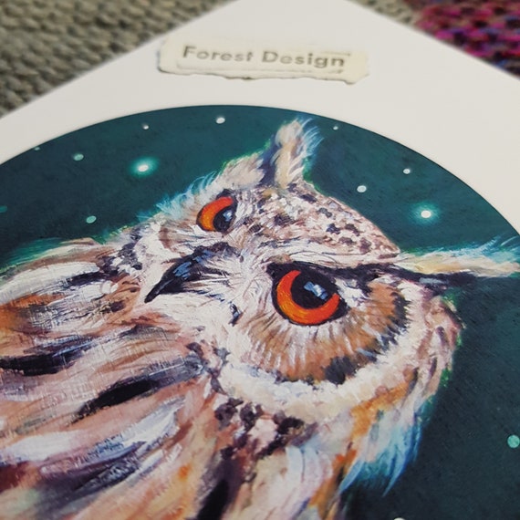Uil Fantasie Kunst Cubaanse Reuzenuil (Ornimegalonyx Oteroi) Die Op