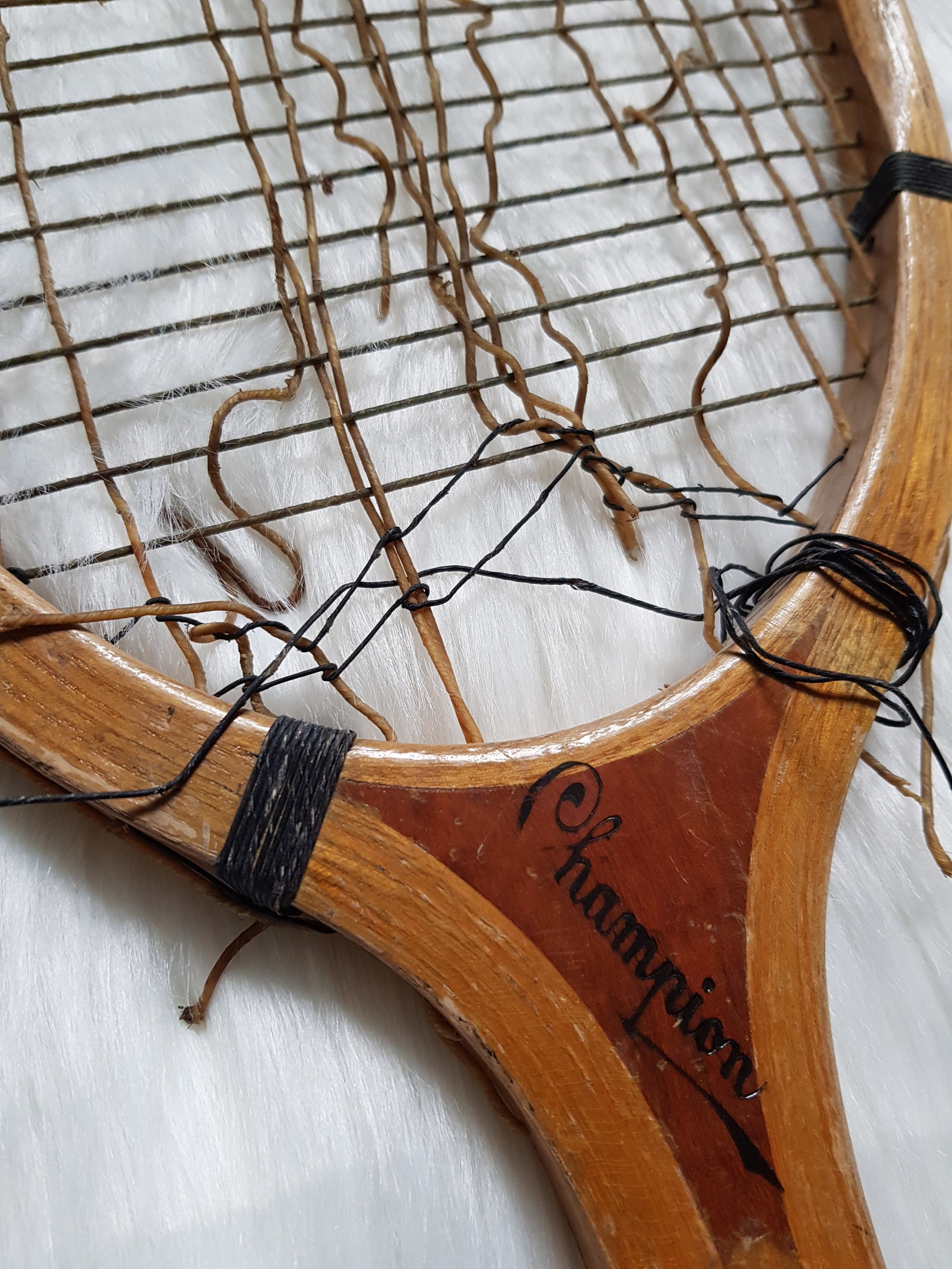Original Badminton Champion Racquet From 1930s/wood Rackets/sports ...