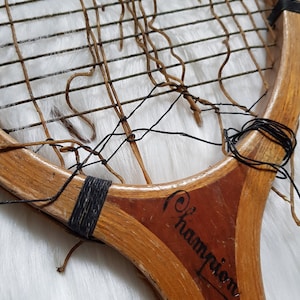 Original Badminton Champion Racquet From 1930s/wood Rackets/sports ...
