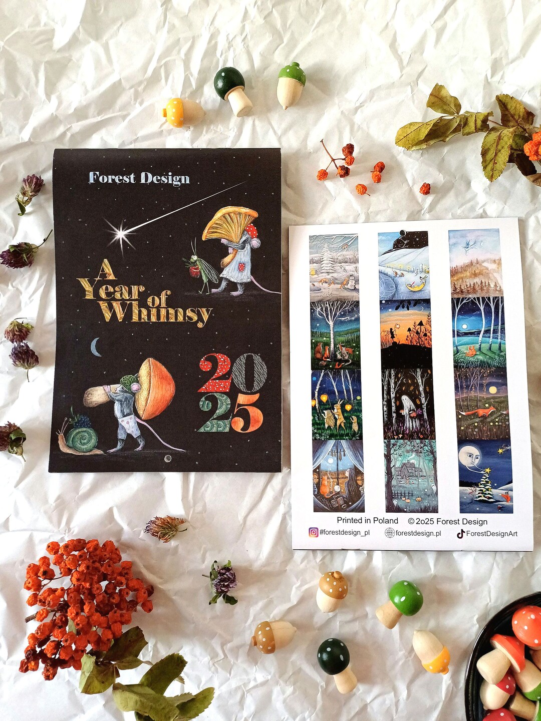 2025 Art Calendar A Year of Whimsy Wall Calendar/illustrated Calendar ...