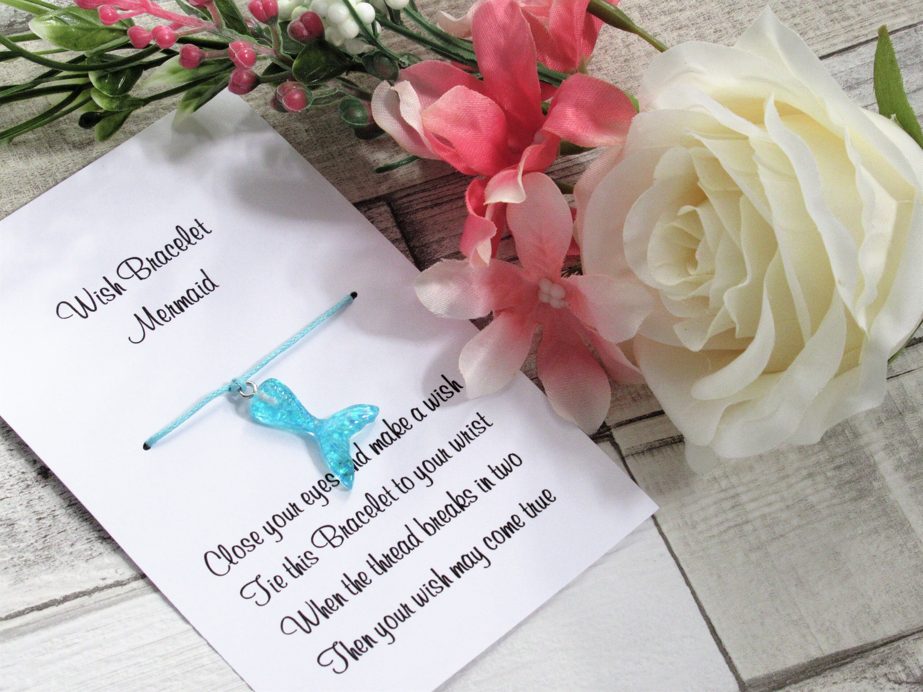 Mermaid Wish Braceletmermaid Bracelet Mermaid Jewellery - Etsy