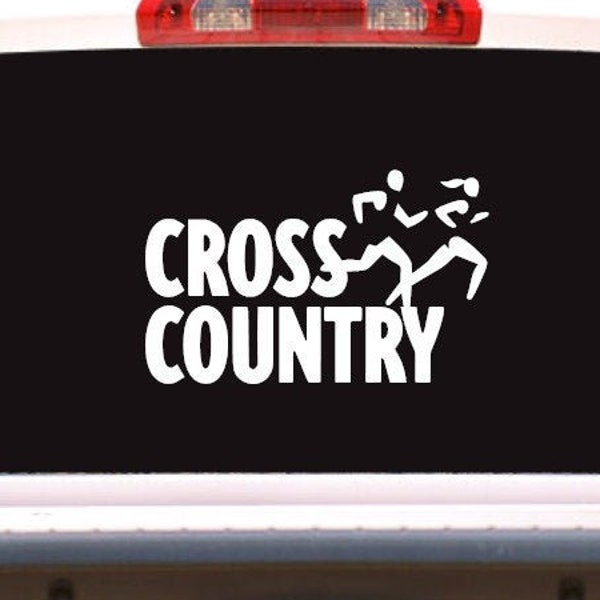 Cross Country Bumper Sticker - Etsy