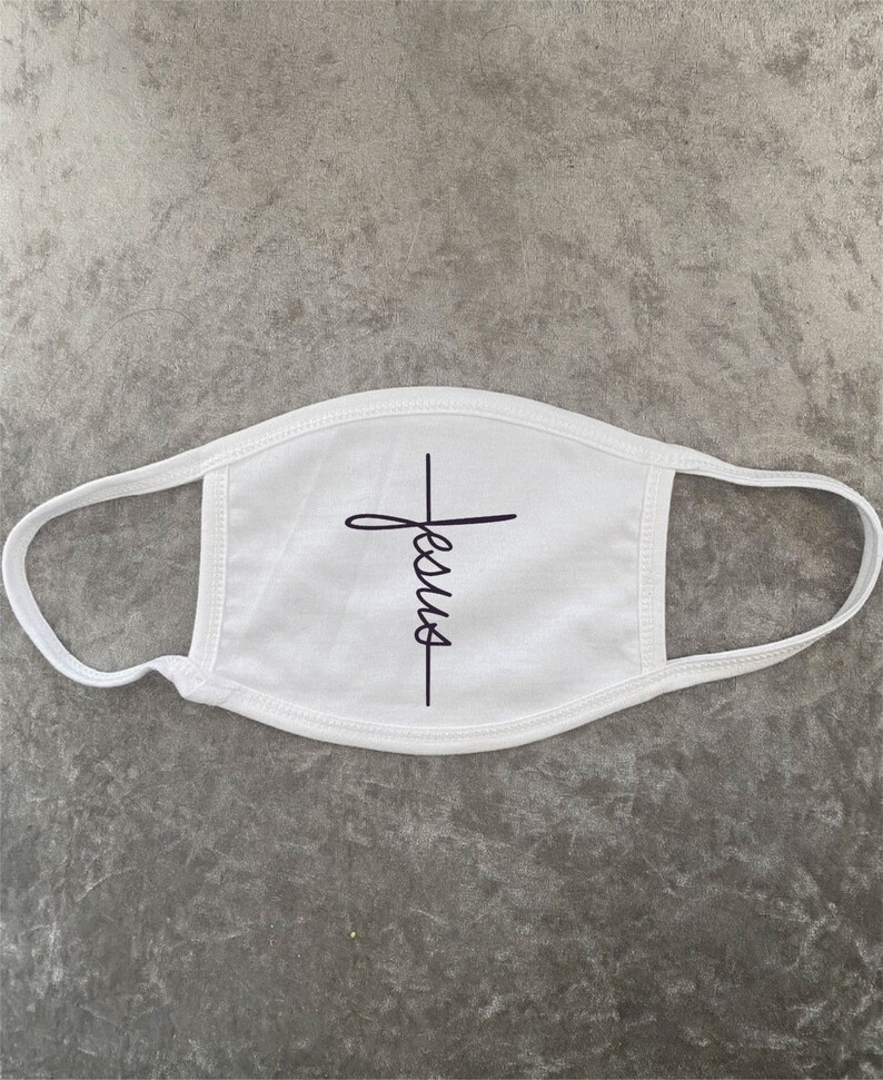 Faith Face Covering Jesus Mask Cross Face Covering 3ply | Etsy