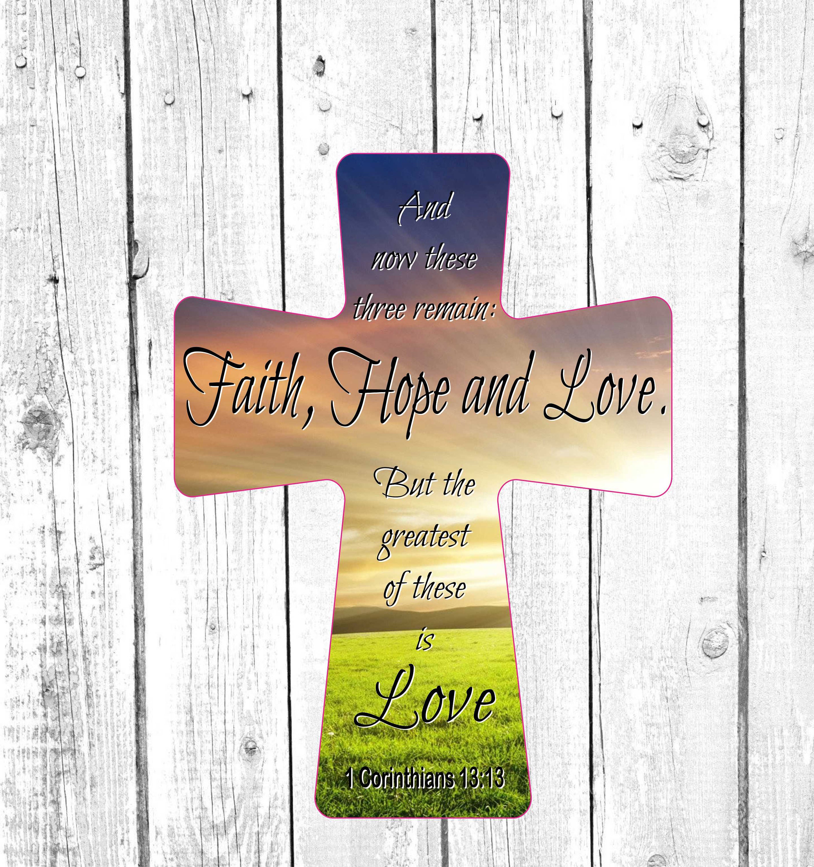 Ceramic Bible Verse Cross Full Color Cross Wall Decor - Etsy