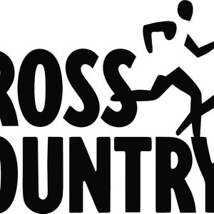 Athlete Window Decal - Cross Country Bumper Sticker - Custom Sticker ...