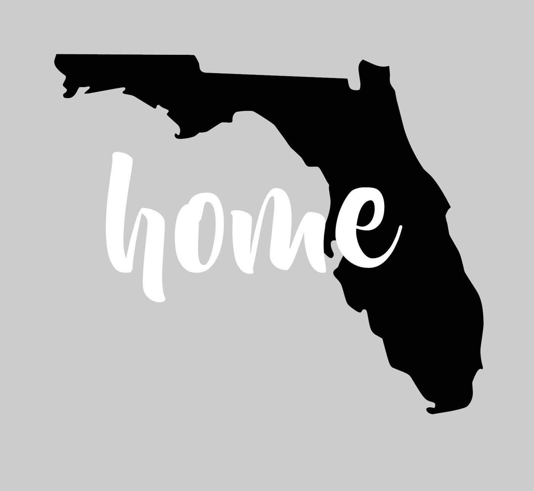 Florida is Home Vinyl Decal / Floridian Decal / Color Variation ...