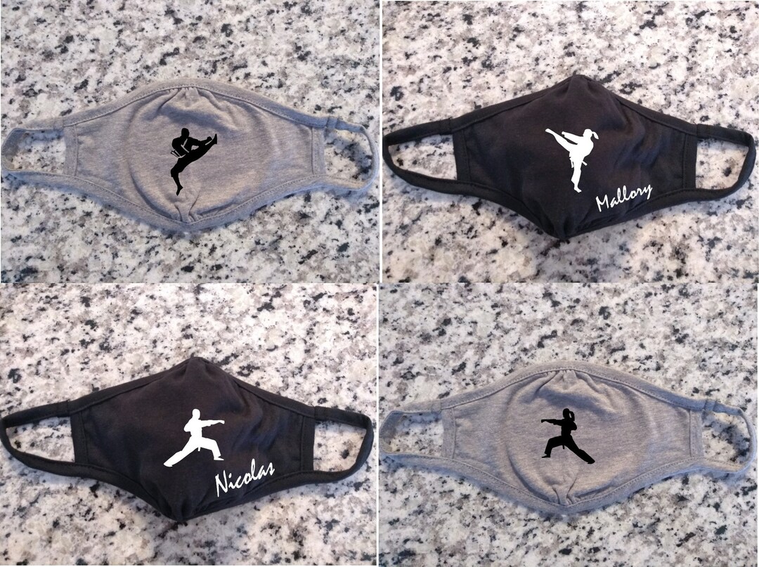 Youth Martial Arts Mask - Kids Karate Mask - Personalized Mask - Karate ...