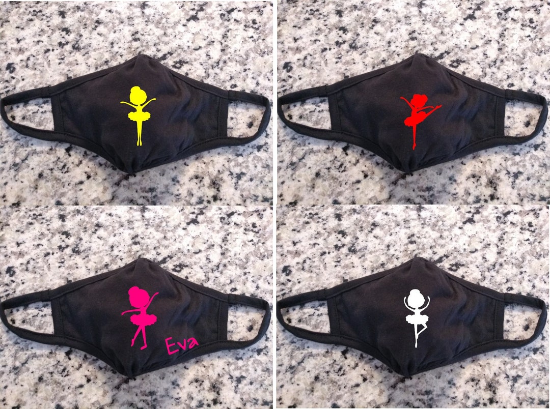 Little Ballerina Masks - Dance Masks - Dance Face Coverings - Cute ...
