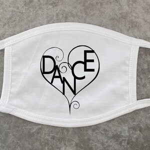 Dance Theater Face Covering - Reusable Face Mask Dancer - Cotton ...