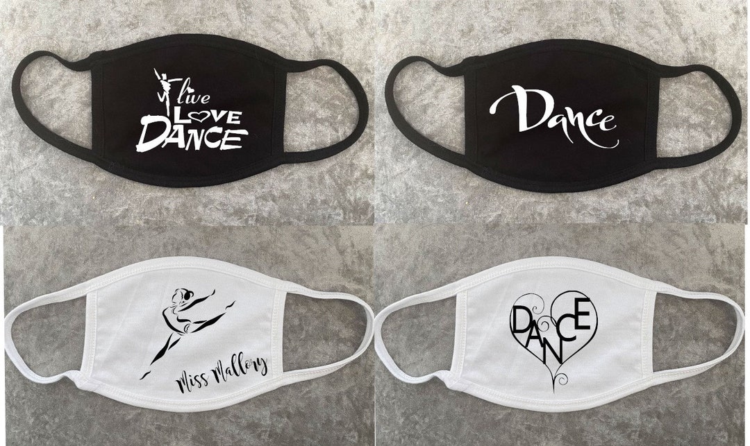 Dance Theater Face Covering - Reusable Face Mask Dancer - Cotton ...