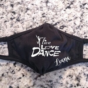 Youth Dance Mask - Youth Dance Face Covering - Youth Dance - I Love ...