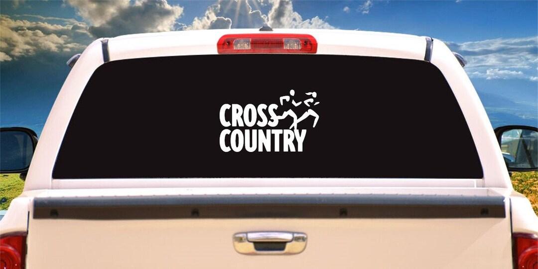 Athlete Window Decal - Cross Country Bumper Sticker - Custom Sticker ...