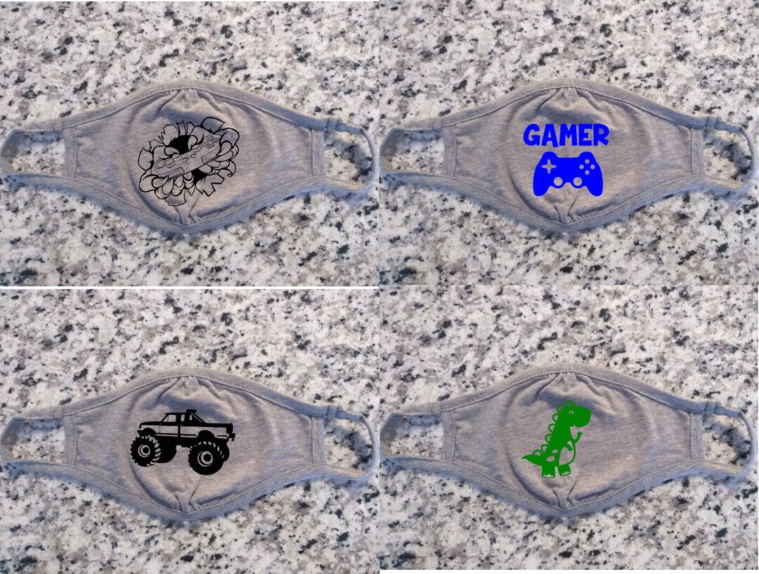 Monster Truck Mask - Gamer Mask - Monster Gamer Mask - Dinosaur Mask ...