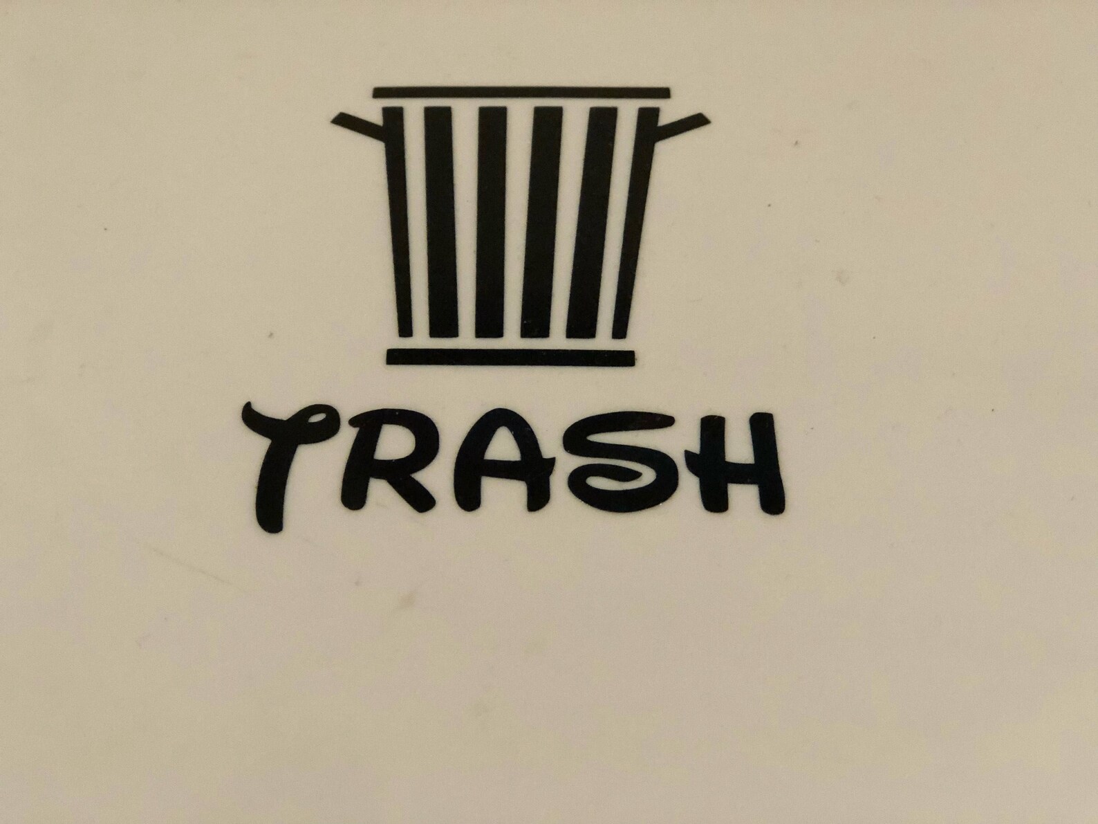 Trash and Recycle Can Vinyl Sticker Trash Can Decal | Etsy