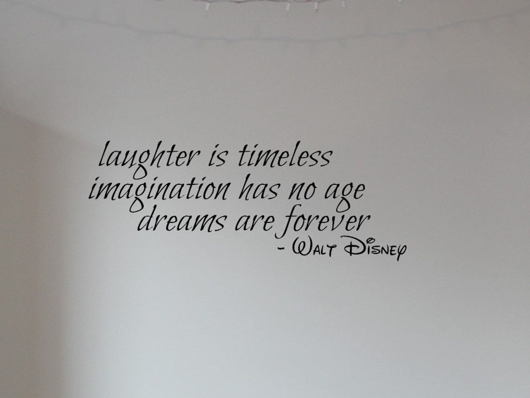 Walt Disney Wall Quote -inspirational Quote - Vinyl Decal Walt Disney ...