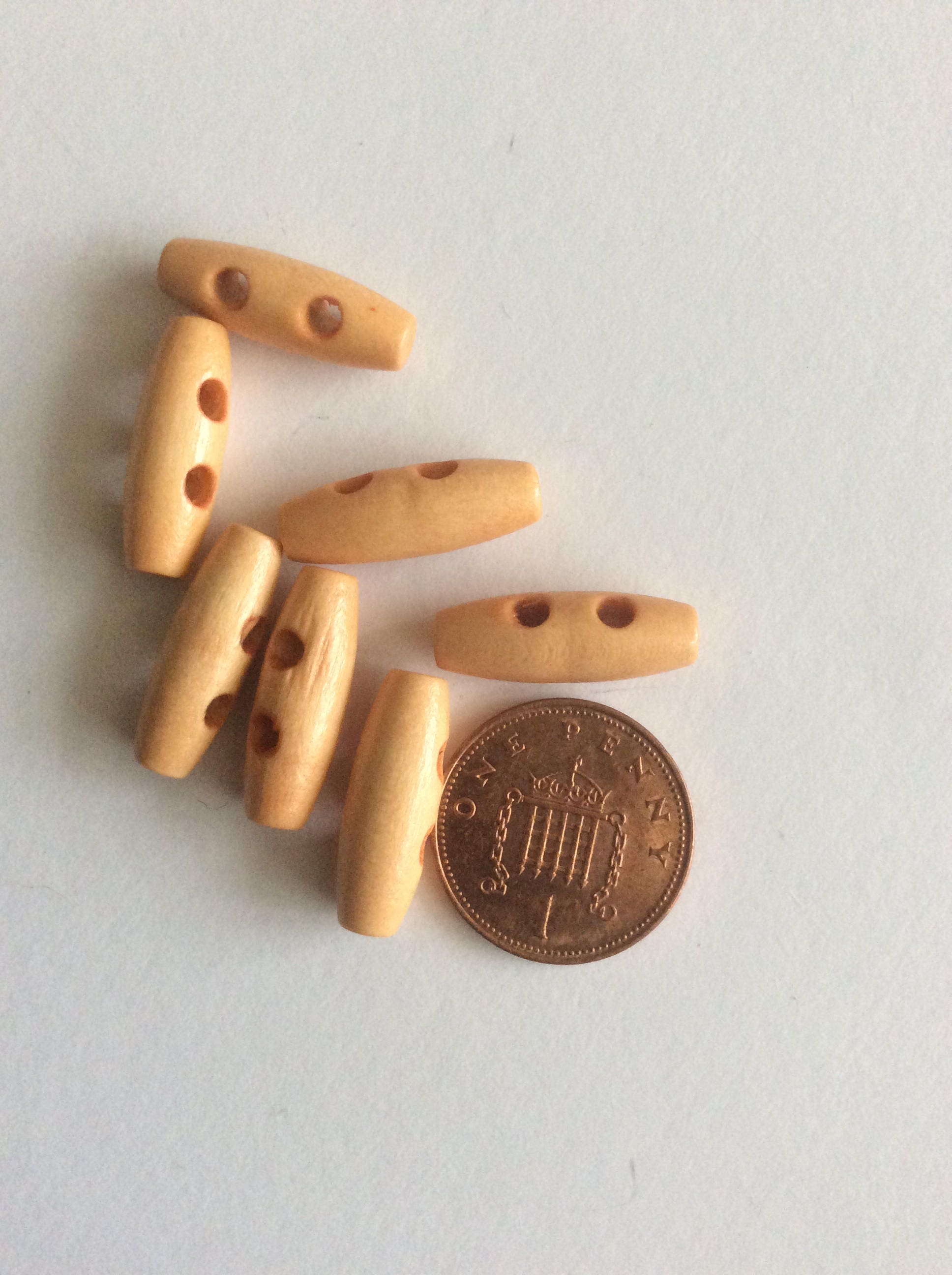 6 Barrel Shaped Buttons/barrel Buttons/small Duffel Buttons/craft ...