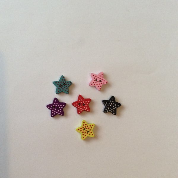 Star Buttons - Etsy