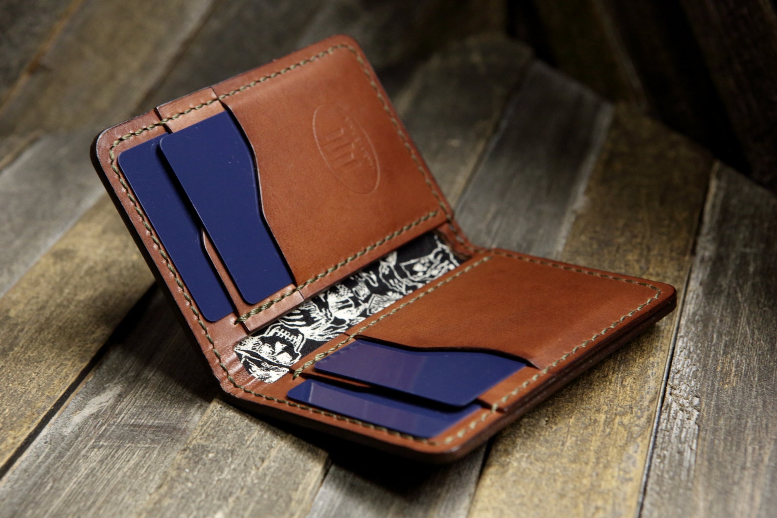 The Commander. A Handmade Leather Bi-fold Wallet With a Minimalist ...