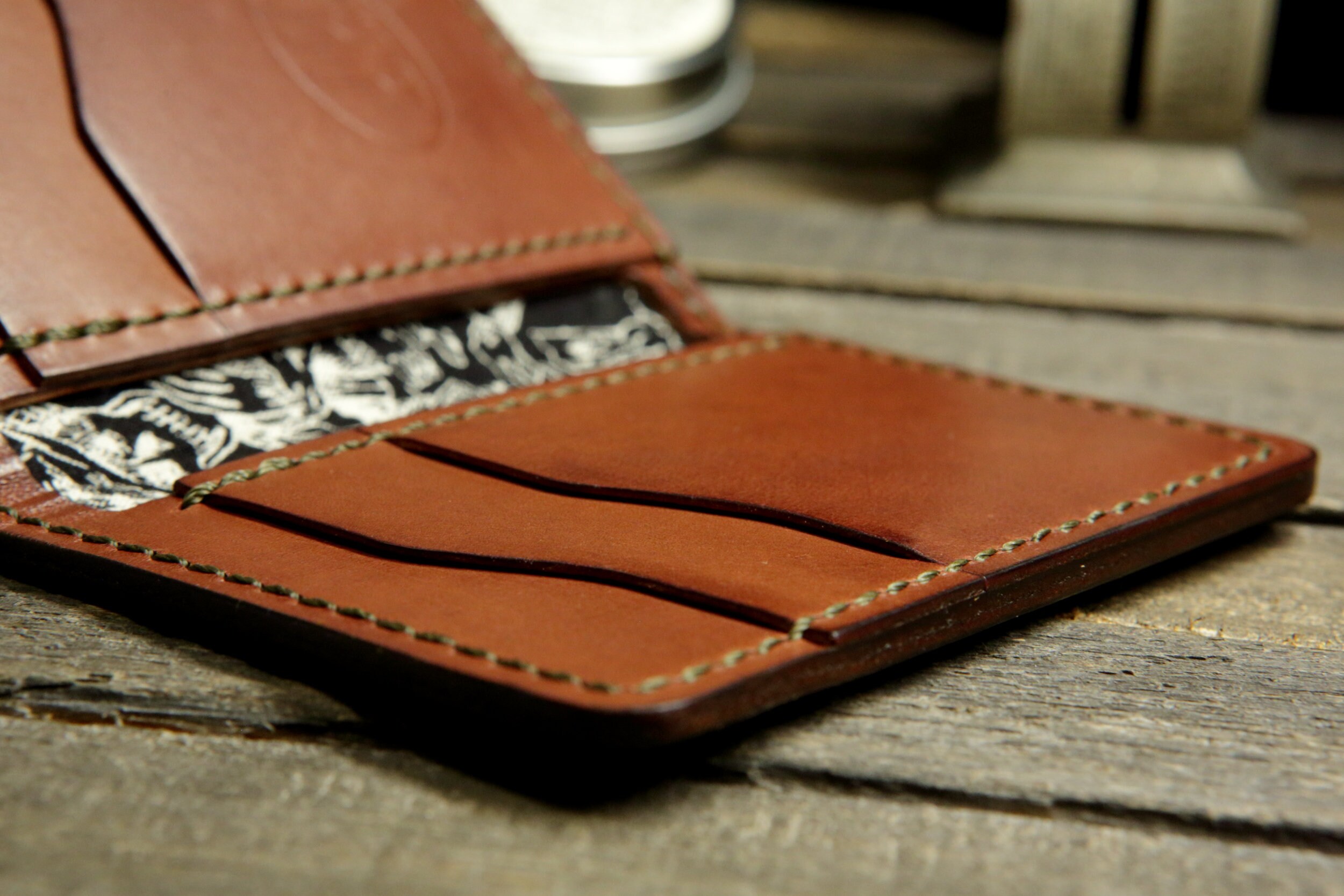 The Commander. A Handmade Leather Bi-fold Wallet With a Minimalist ...