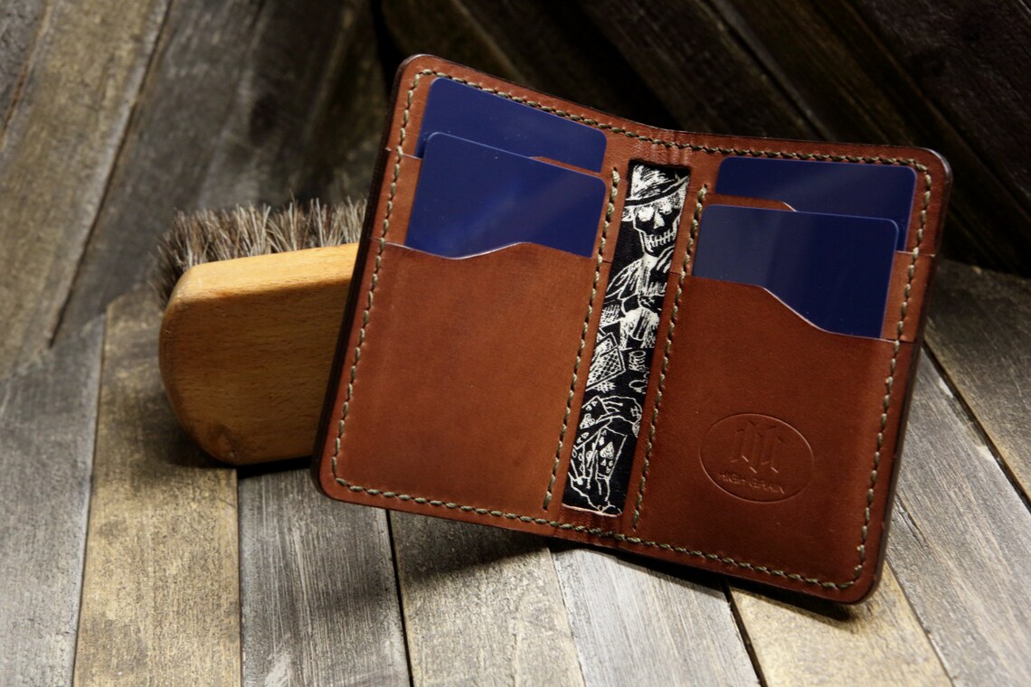 The Commander. A Handmade Leather Bi-fold Wallet With a - Etsy