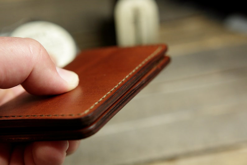 The Commander. A Handmade Leather Bi-fold Wallet With a - Etsy