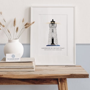 Cockspur Island, Lighthouses of the East Coast, Art Print, Wall Decor ...