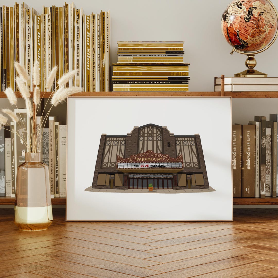 Peekskill Art Print - Paramount Theater, Home Decor, Wall Print, Wall ...